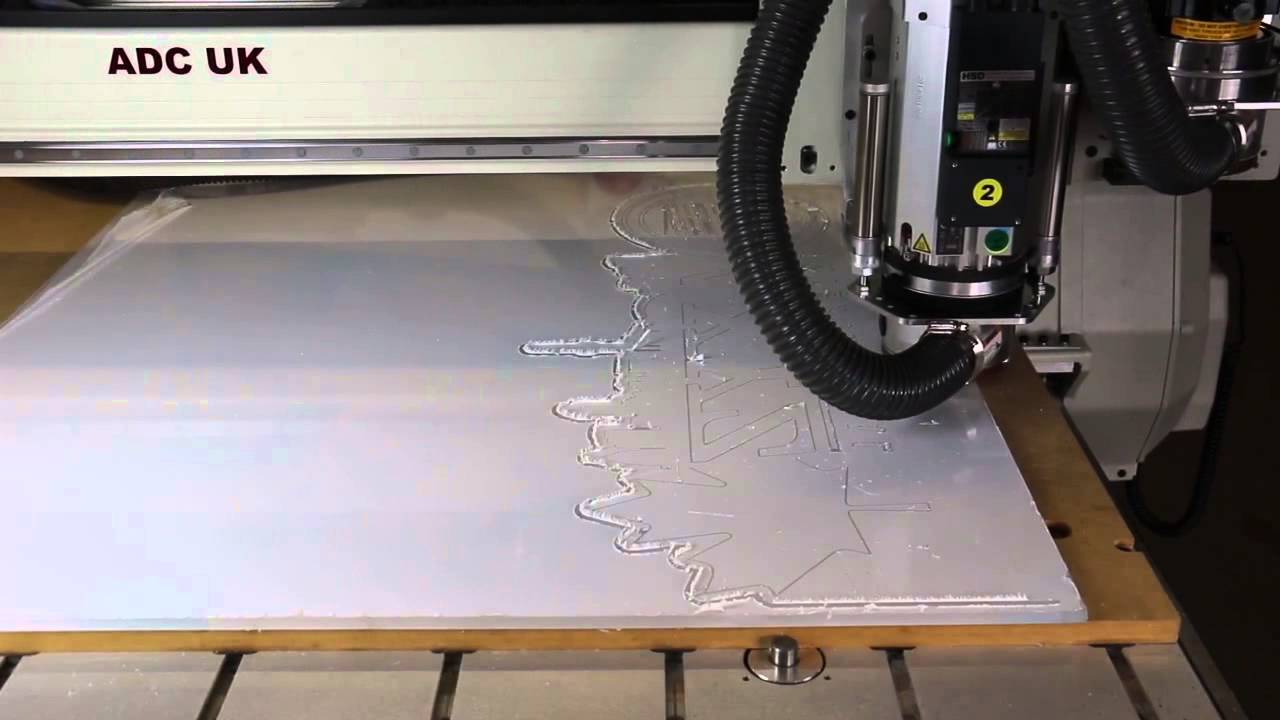 Clear Acrylic Edge Lit Sign | CNC Router | AXYZ International - YouTube