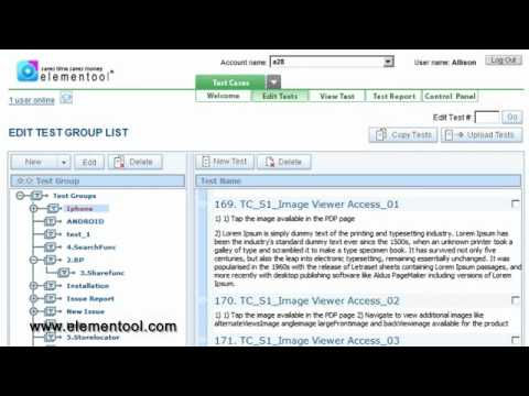 Elementool Test Cases Manual - YouTube
