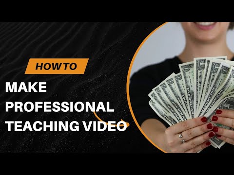 HOW TO CREATE PROFESSIONAL TEACHING VIDEO - YouTube