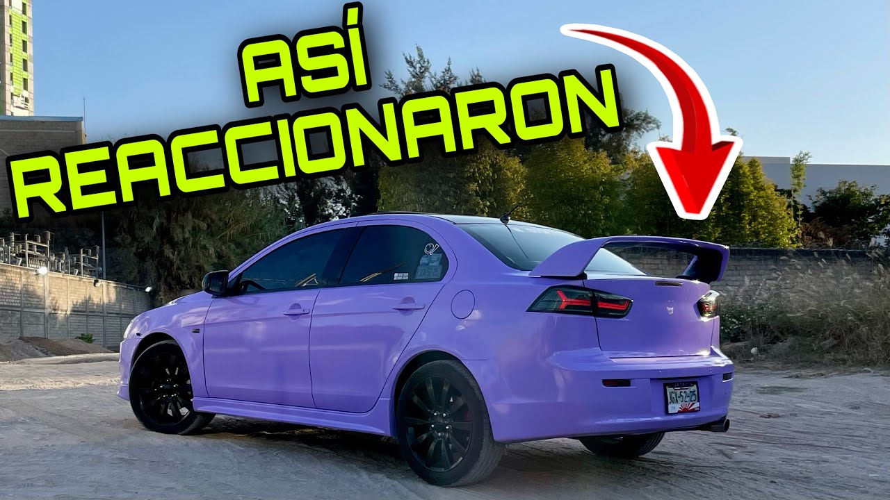 SEGUIDORES REACCIONAN al NUEVO COLOR del LANCER 🤩 - YouTube