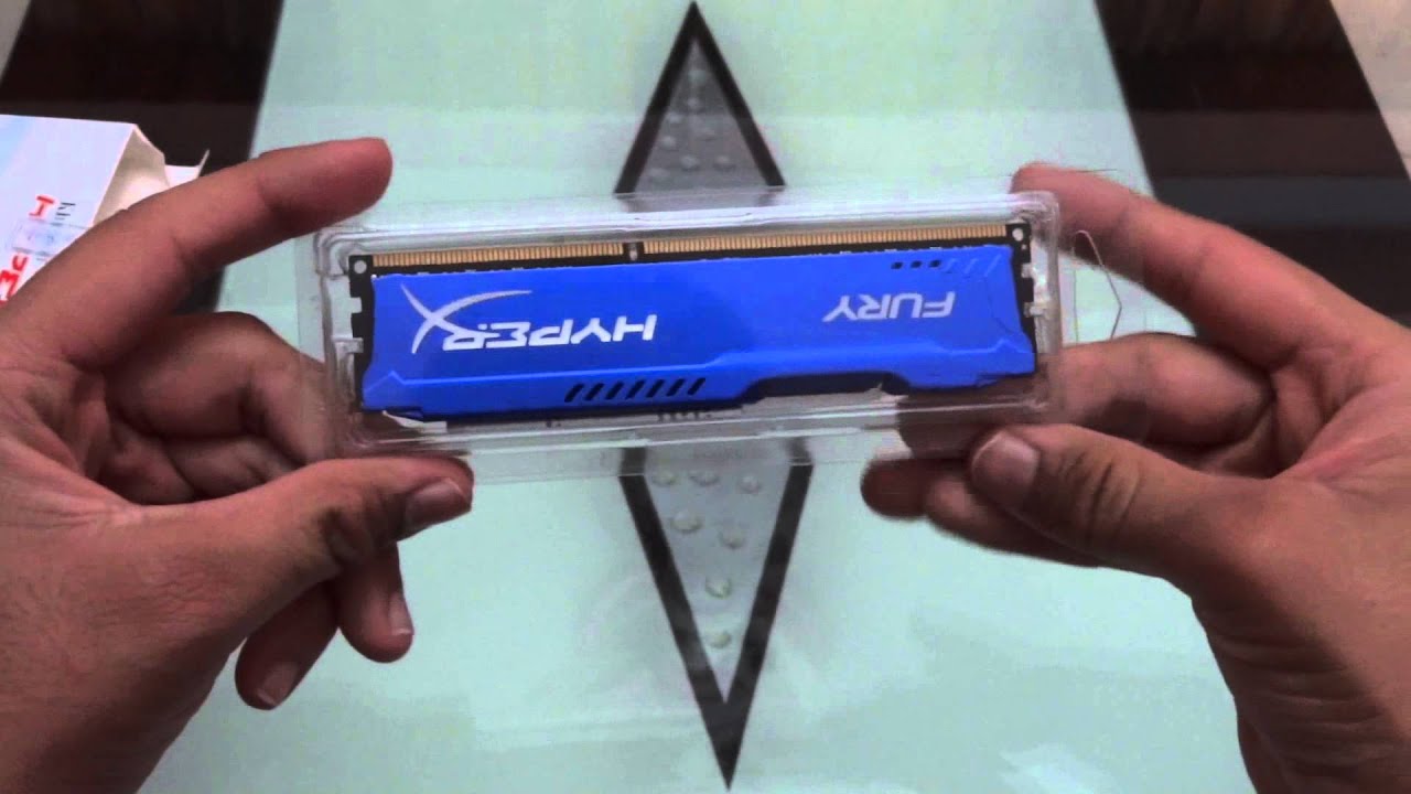 Unboxing Kingston RAM HyperX Fury 8 GB (Blue Color) - YouTube