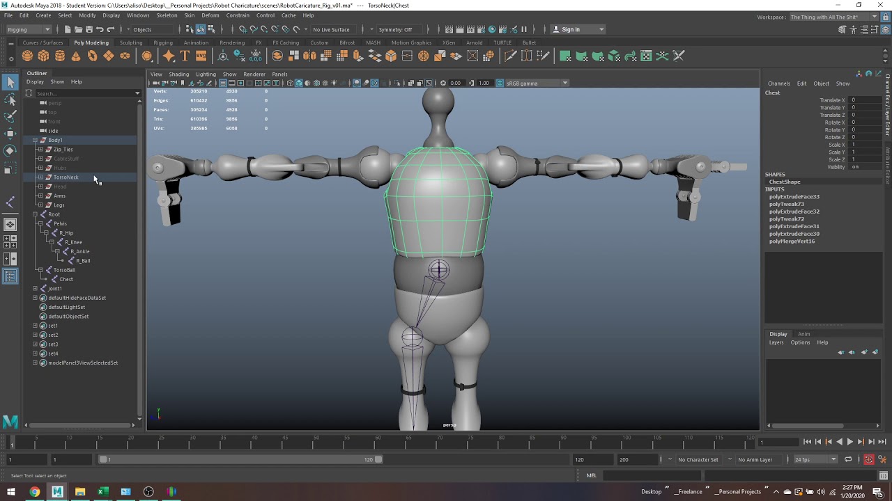 Rigging 01 - Setting Up Joints - YouTube