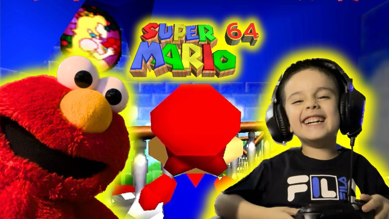 ¡Travesuras en Mario 64! ELMO y LEO JUEGA juntos en una aventura - YouTube