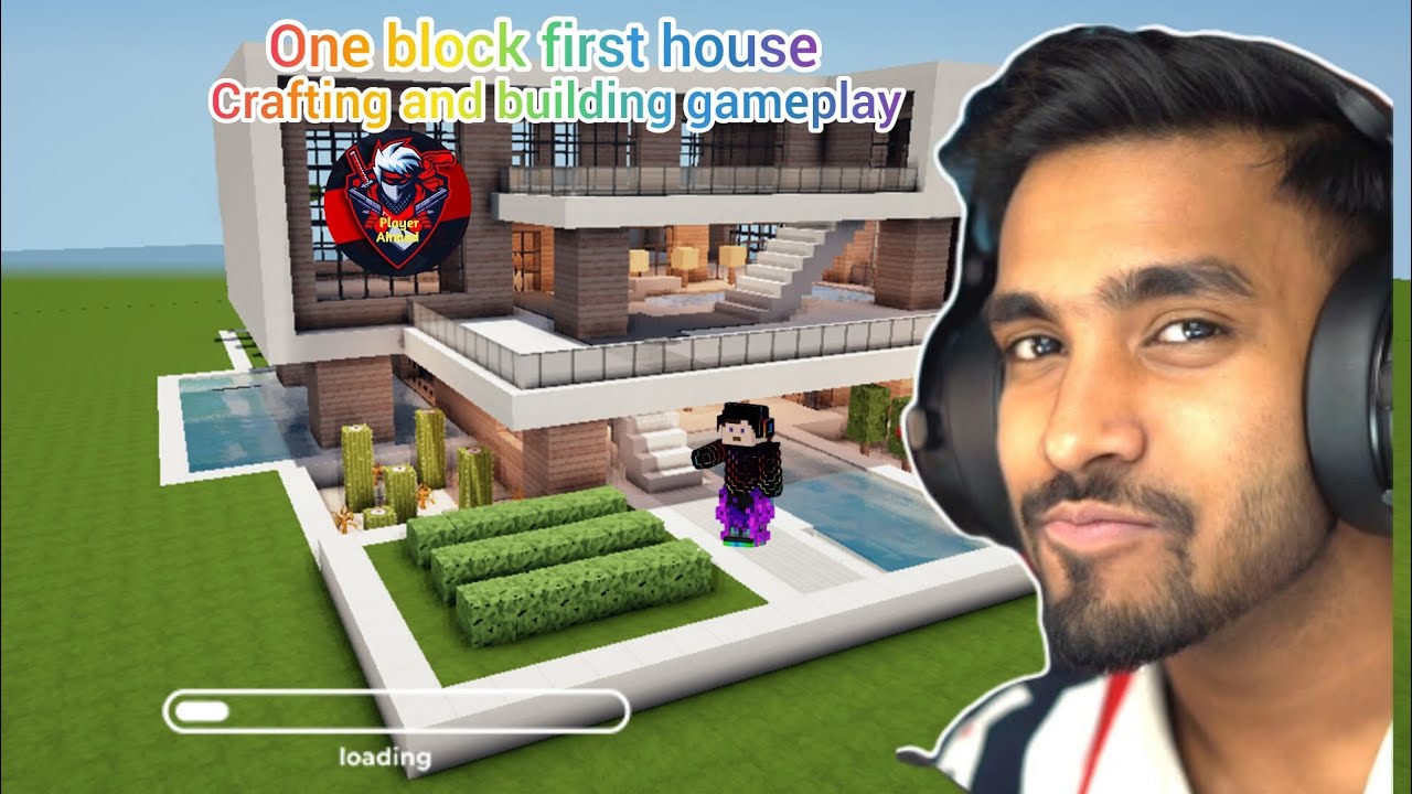 I will build a small house in Crafting and building gameplay) one block ...