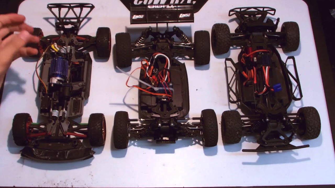 COMPARISON 1 16 TRAXXAS VS 1 14 LOSI 8IGHT KALAHARI YouTube
