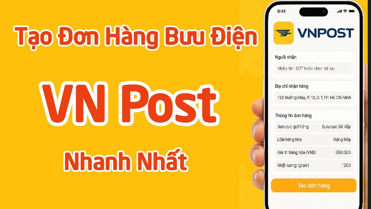 Hướng dẫn cách tạo đơn hàng VNPOST mới nhất tại nhà - YouTube