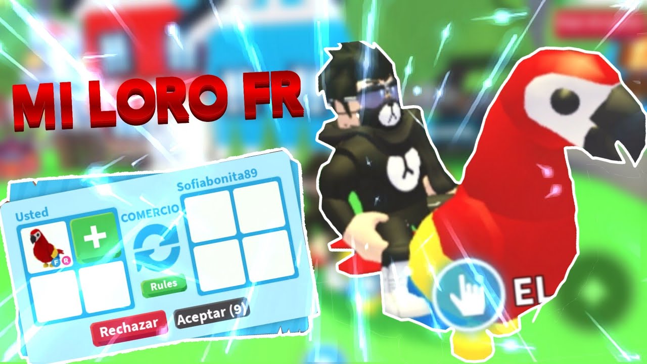 CONSIGO UN LORO EN ADOPTME - YouTube