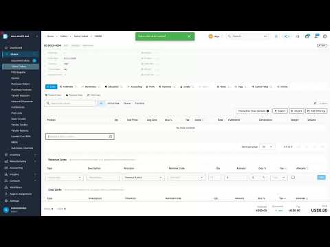 How to create a sales order in SKU.io