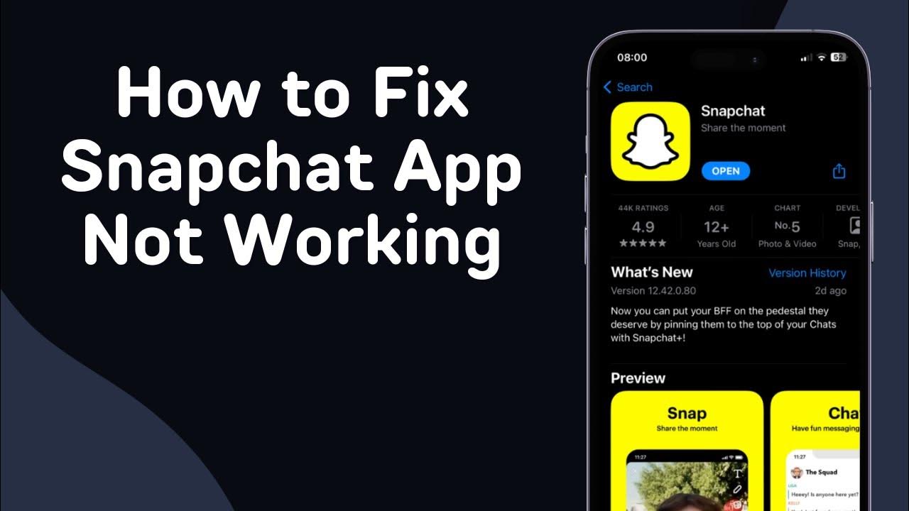 How to Fix Snapchat App Not Working - YouTube