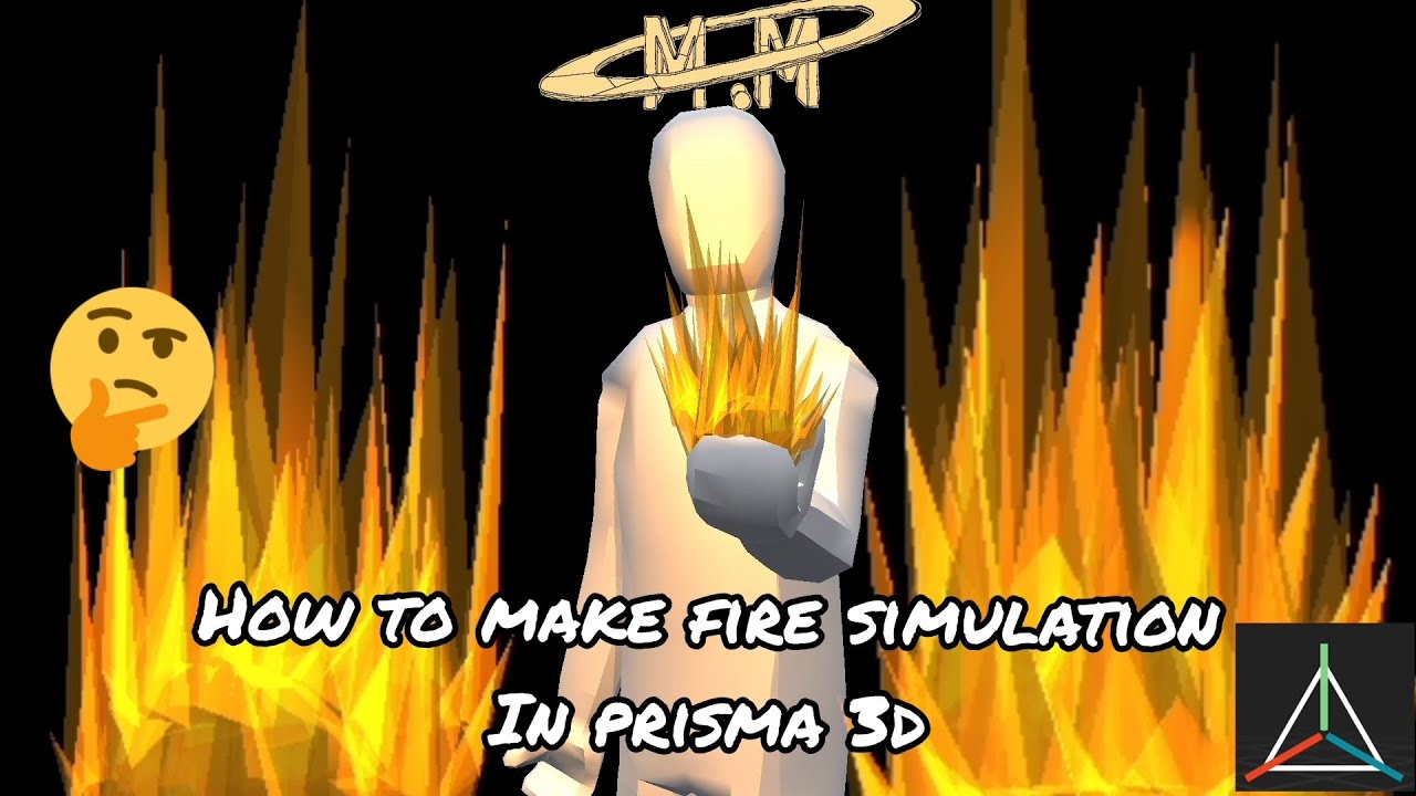 How to make fire simulation in prisma 3D | M.M ANIMATION STUDIO - YouTube