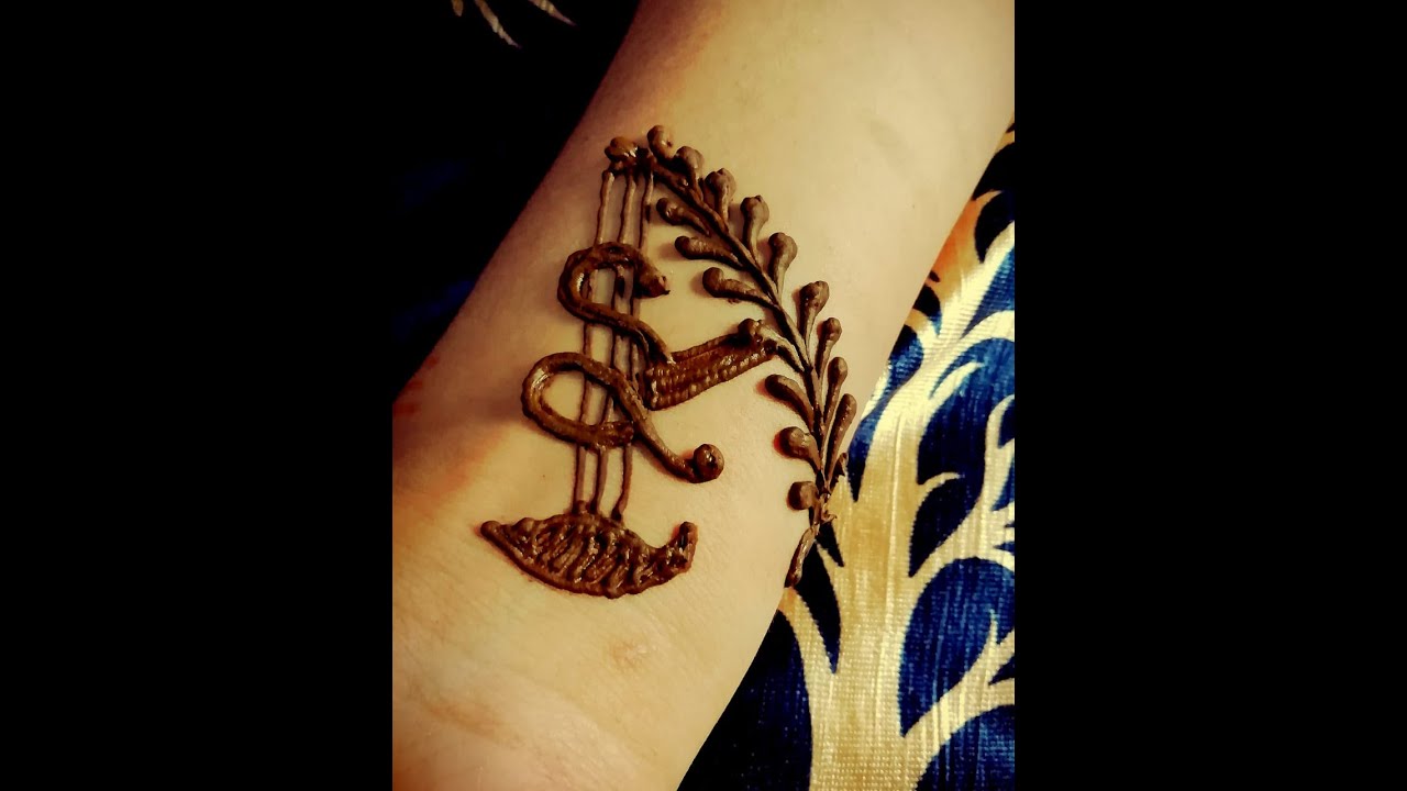 mehndi designs a letter ए से बनाये ये खूबसूरत टैटू बहोत आसानी से सिर्फ ...