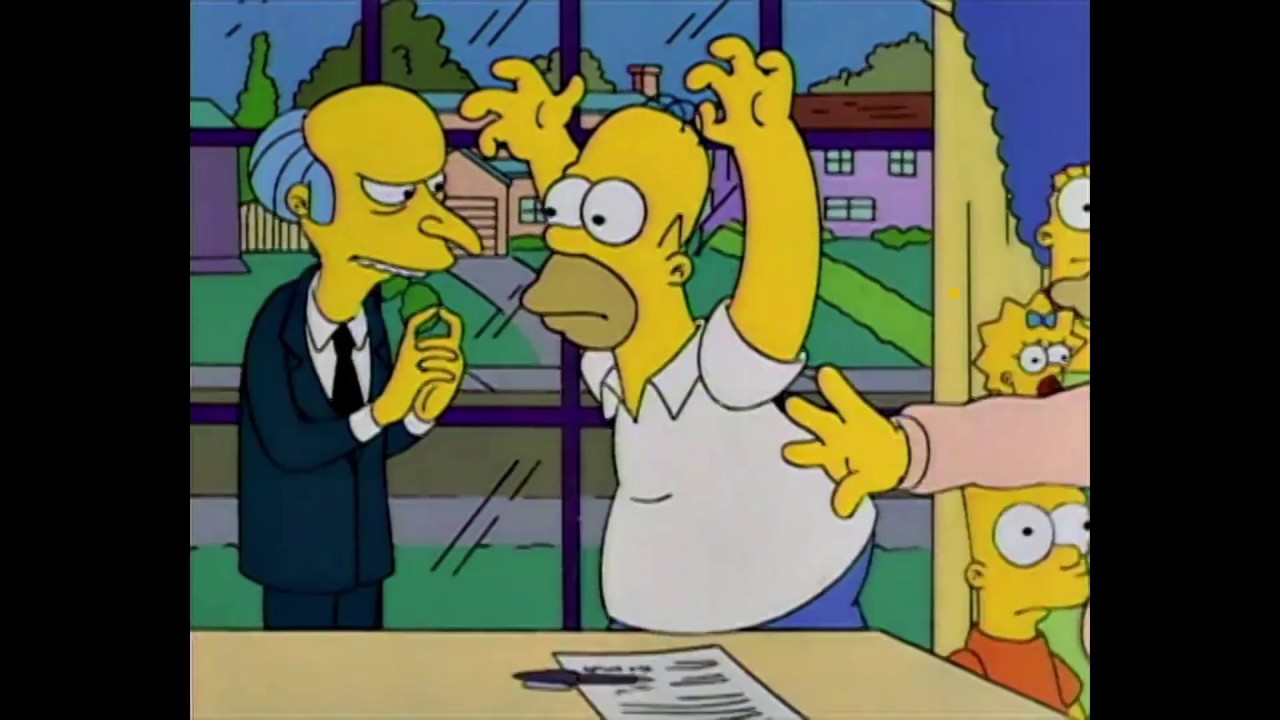 The Simpsons - Grandpa Gets Scared - YouTube