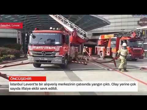 İstanbul Levent'te AVM'de yangın!