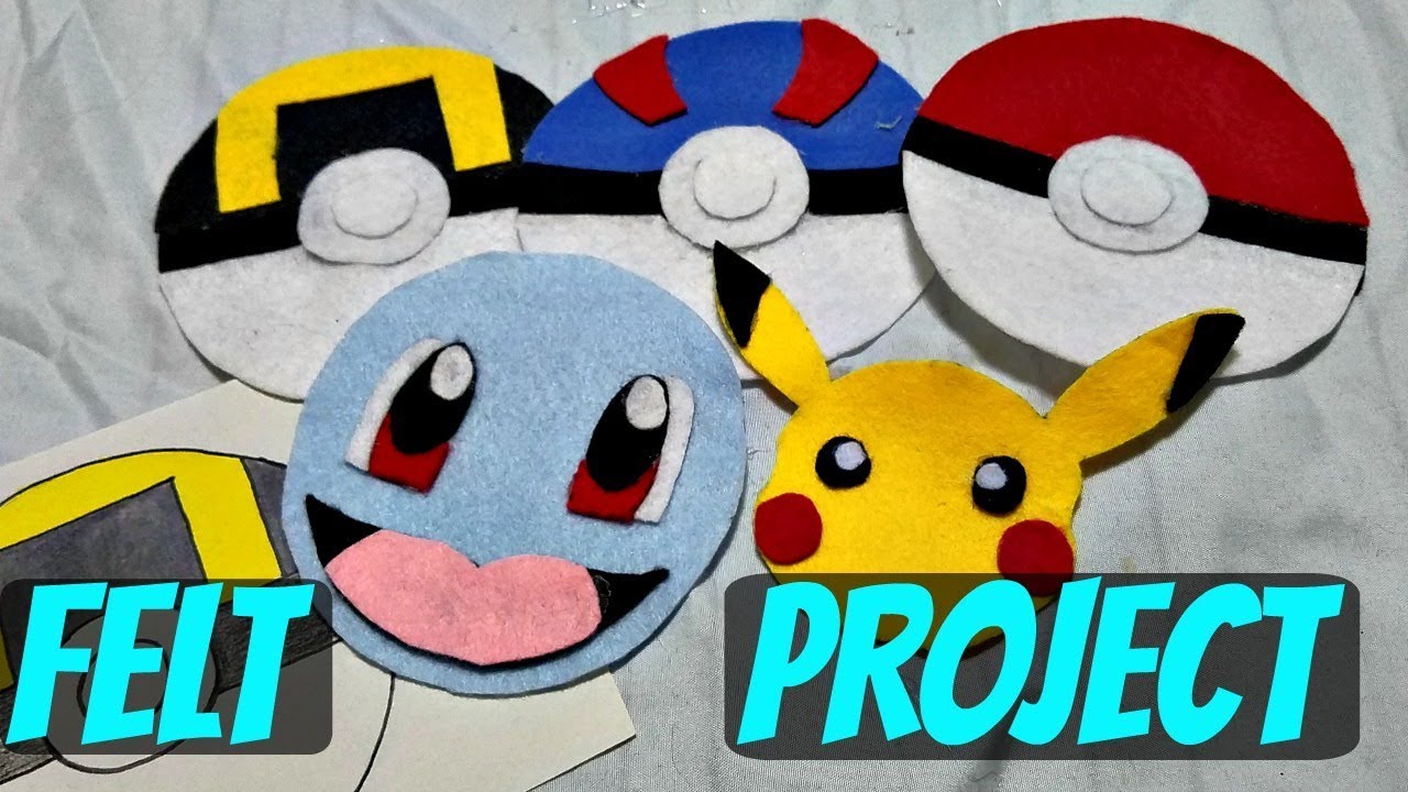 CRAFT TIME: DIY Felt Pokemon - YouTube