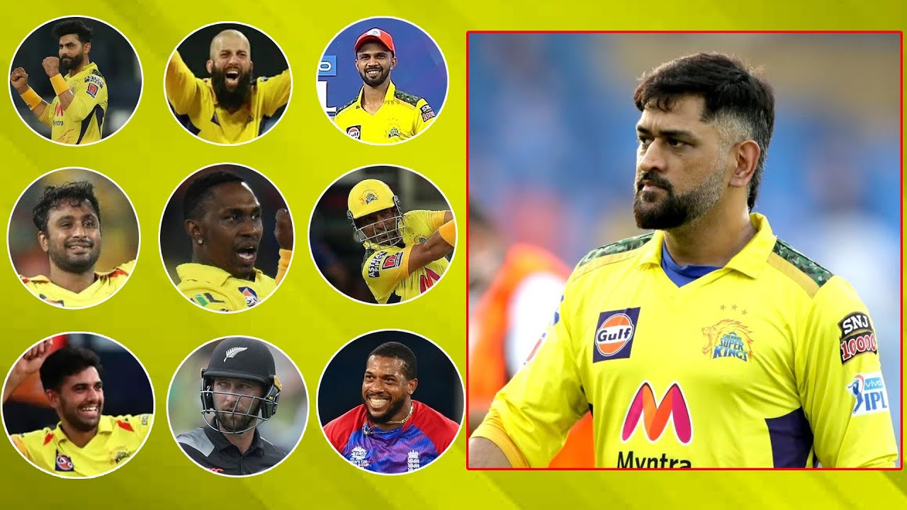 Chennai Super Kings Full Squad IPL 2022 | CSK Full Squad 2022 | MSD ...