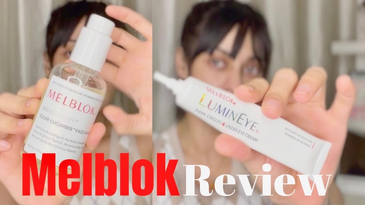Melblok LuminEye Dark Circles UnderEye Cream & Bio Cucumber 🥒 Face Wash ...
