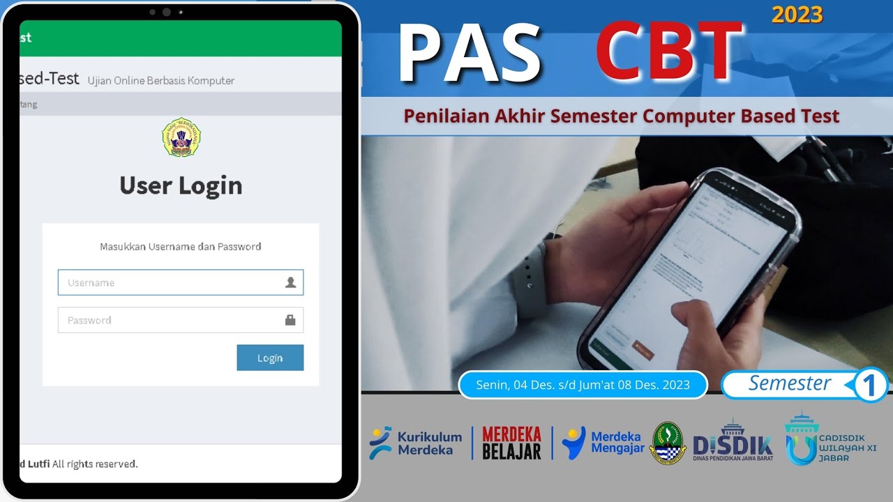 PAS SEMESTER 1 BERBASIS CBT TAHUN PELAJARAN 2023-2024 - YouTube