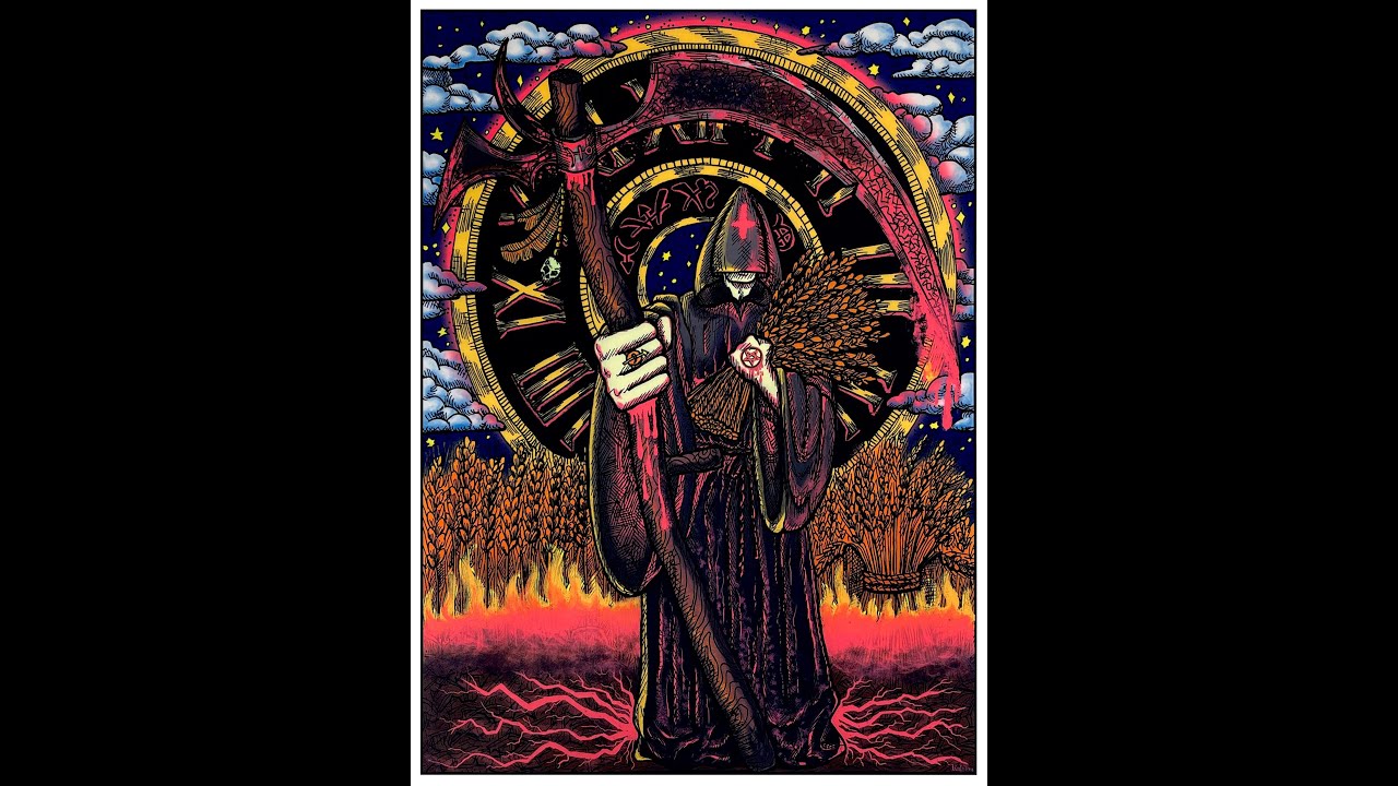 Blacklight Tapestry Tarot Card Poster, Tarot Death, Grim Reaper, Uv ...
