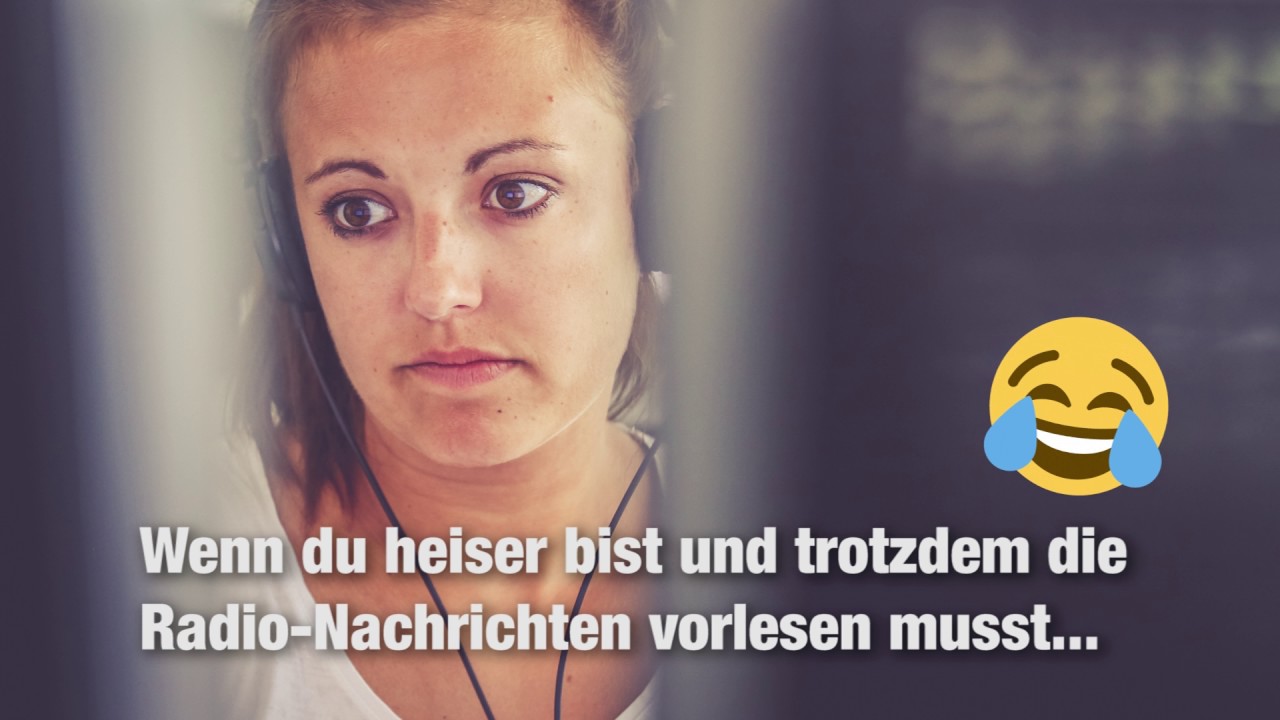 Linda Aeschlimann spricht heiser die News - YouTube