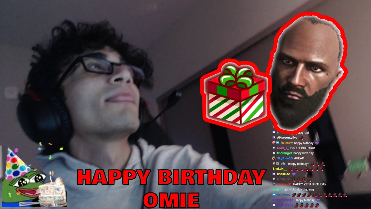 Omie Gets a Birthday Gift from 4Head after a Raid 🎁👨🏻‍🦲 HAPPY BIRTHDAY ...