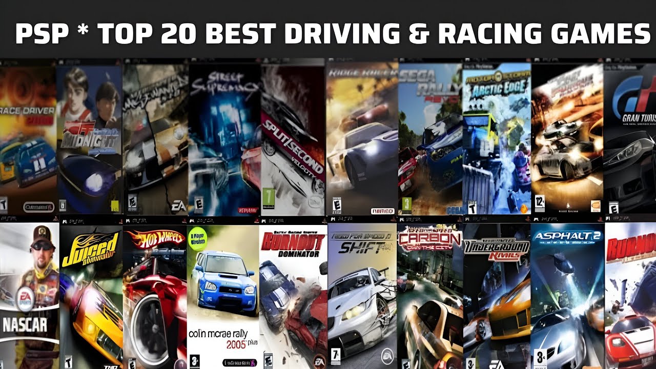 Top 20 Best Driving And Racing Games For PSP - YouTube