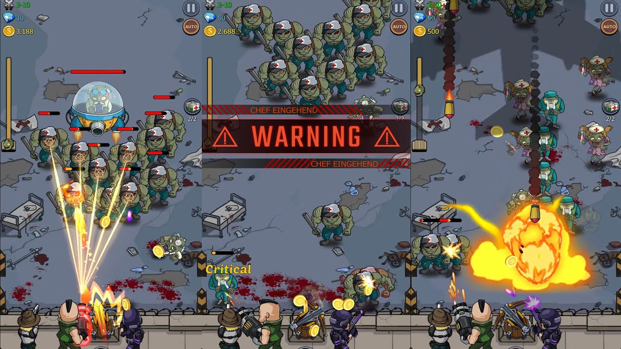 Zombie War Idle Defense Game ULTIMATE MOBILEGAMEPLAY - YouTube