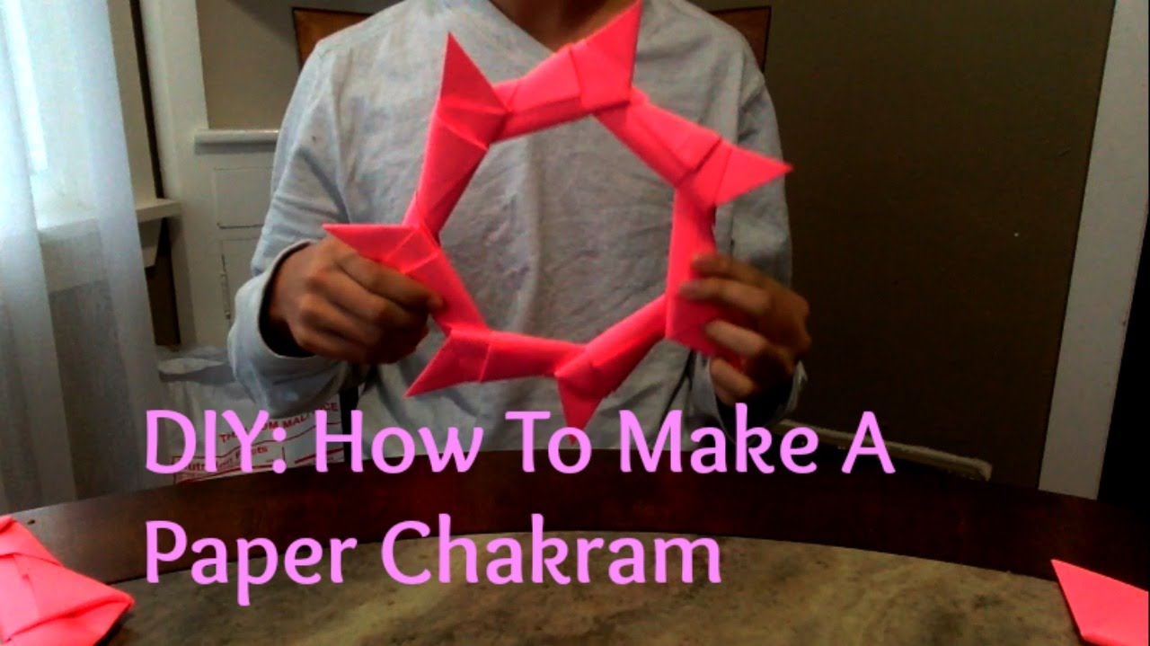 DIY: How To Make A Paper Chakram - YouTube