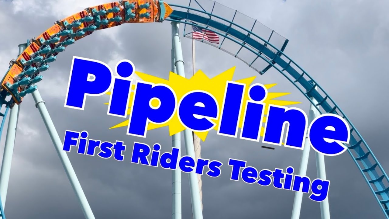 Pipeline Coaster at SeaWorld First Riders - YouTube
