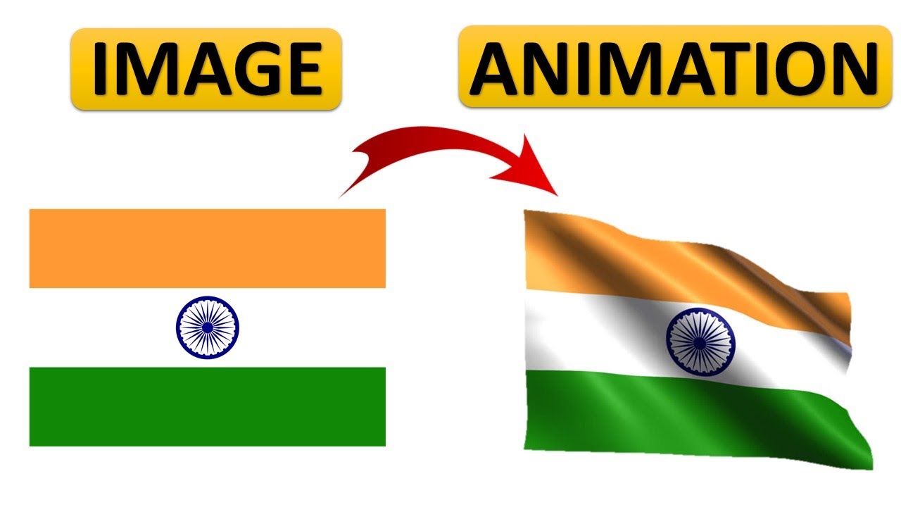Image to Animated Flag of your Country | #IndependenceDay - YouTube
