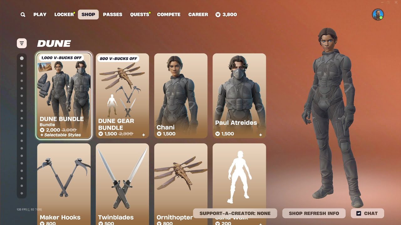 Dune Is Back + NEW Emotes Fortnite Item Shop - YouTube