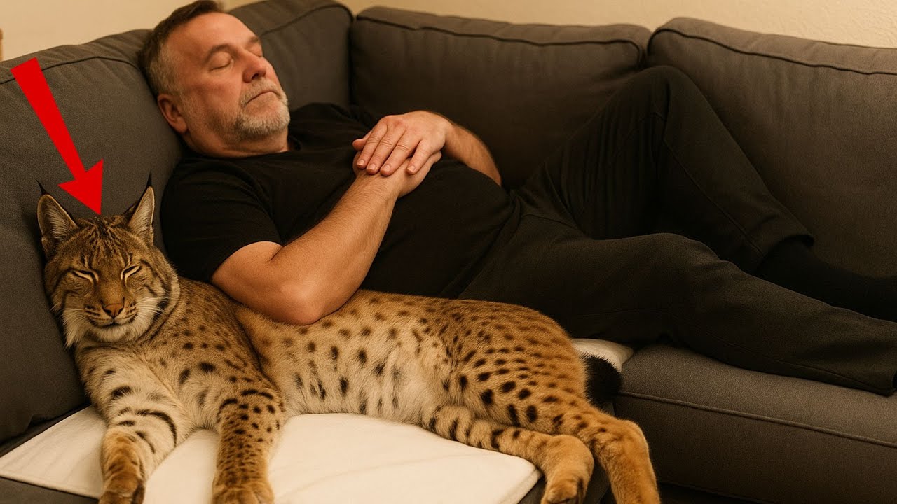 Rescued Bobcat Acts Like Human—You Won’t Believe Her Couch Antics # ...