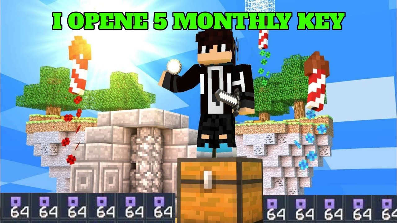 I OPENE 5 MONTHLY KEY IN THIS DEADLIEST LIFESTEAL SMP |MOON MC ...