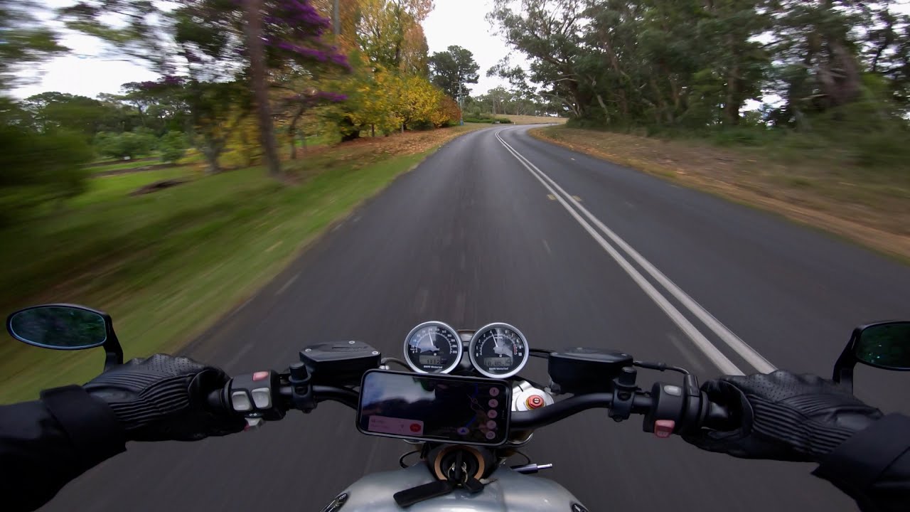 BMW R NineT Custom - Autumn Cruise [Raw Onboard} - YouTube