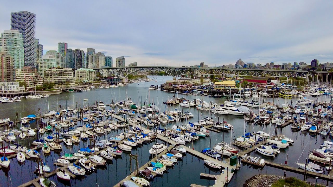 Kitsilano to Burrard Street Bridge Vancouver Ambient Walk - YouTube