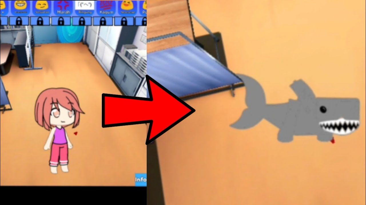how to make shark in gacha online roblox - YouTube