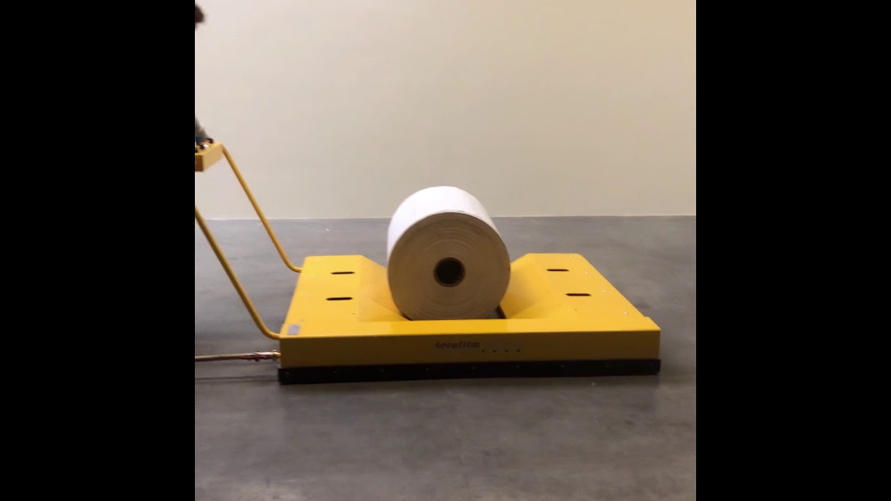 Testing custom made Roll Transporter, very easy to operate! - YouTube