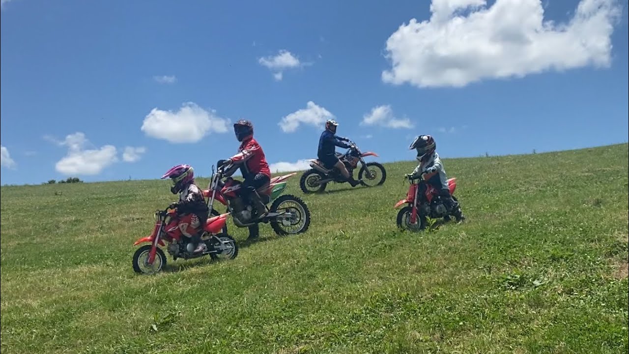 Family rides. Mum has a new bike and crashed it already. Uncle carl on ...