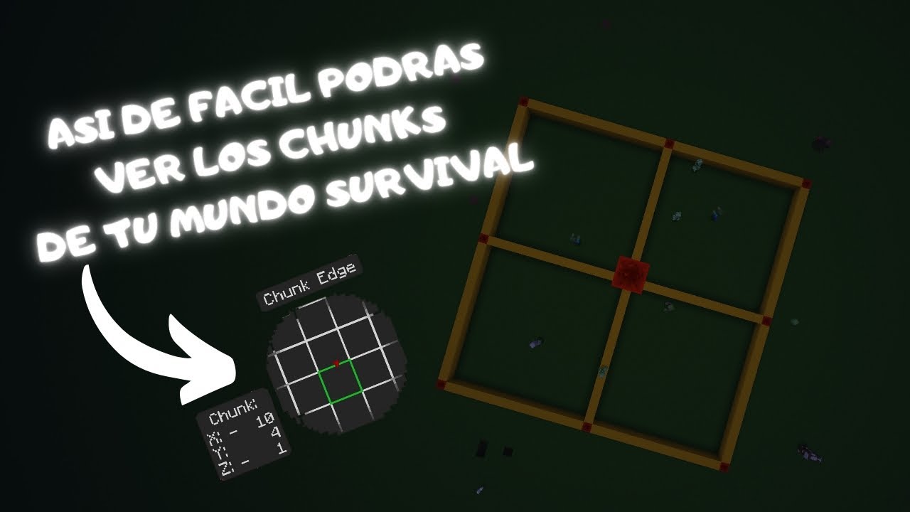 Así de fácil podrás ver los Chunks en Minecraft - YouTube
