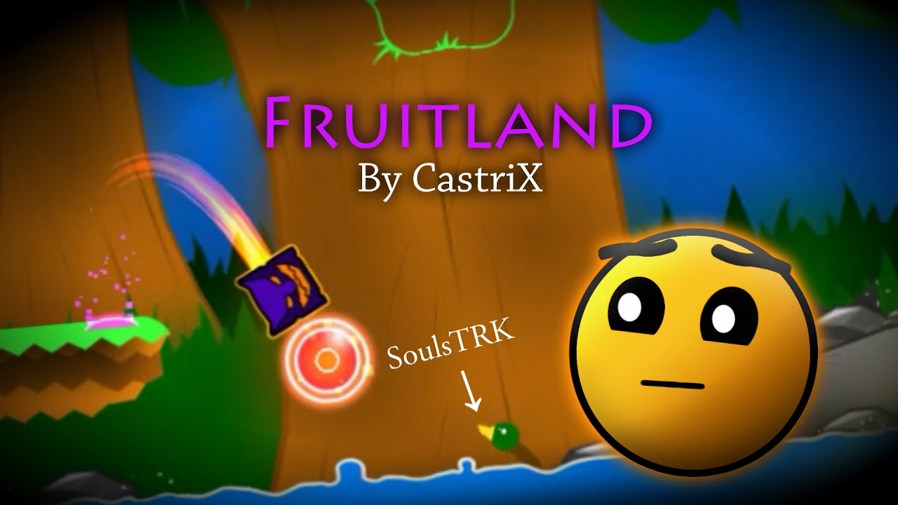 LO MAS KAWAI DE GEOMETRY DASH!! Fruitland by CastriX and Piseto | Glack ...
