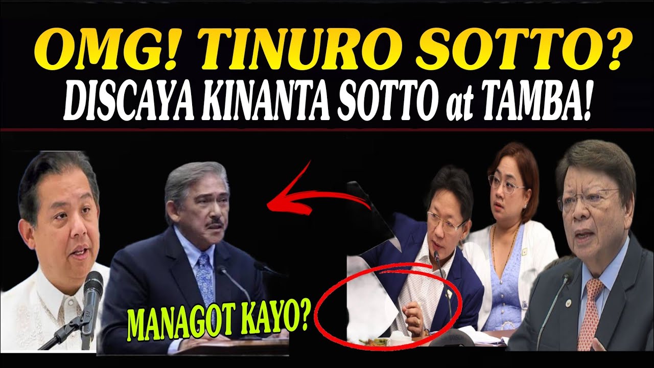 GRABE TO! GALIT ANG LAHAT! SABWATAN SOTTO At TAMBA BINUNYAG NI DISCAYA ...