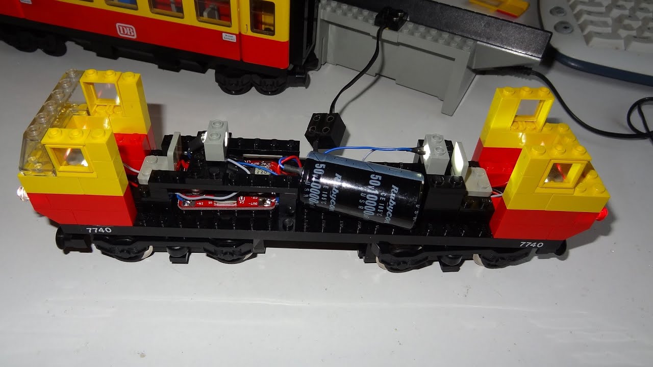 LED lighting for the vintage 7740 Lego train - YouTube