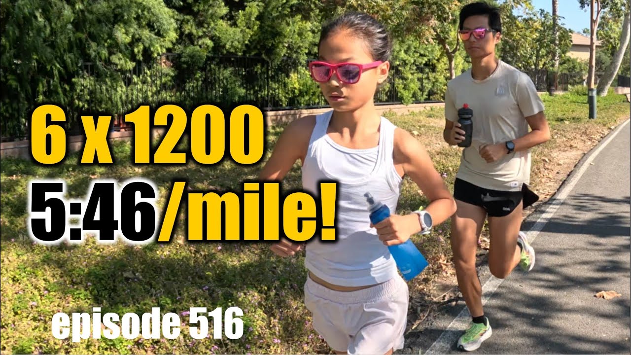 6 x 1200m at 5:46/mile! #marathon #running #marathontraining - YouTube