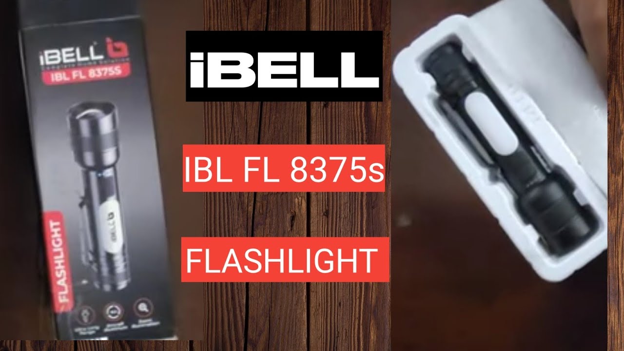 IBELL FL8375s Flashlight | Multiple Light Models | Telescopic Zoom ...