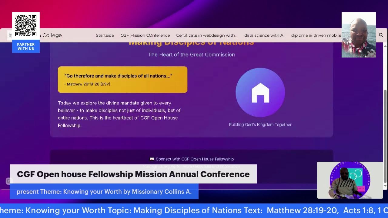 CGF Open House Fellowship Mission Annual Conference - YouTube