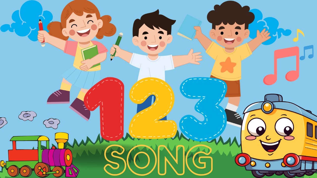 123 Song | Learn Counting & Numbers | Numbers song | Count 1 to 10 ...