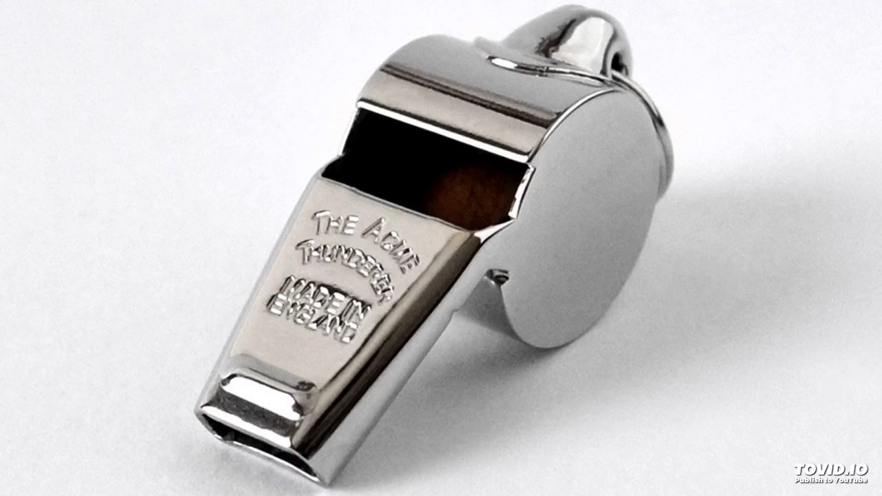 Acme 60.5 Thunderer Brass Whistle - YouTube