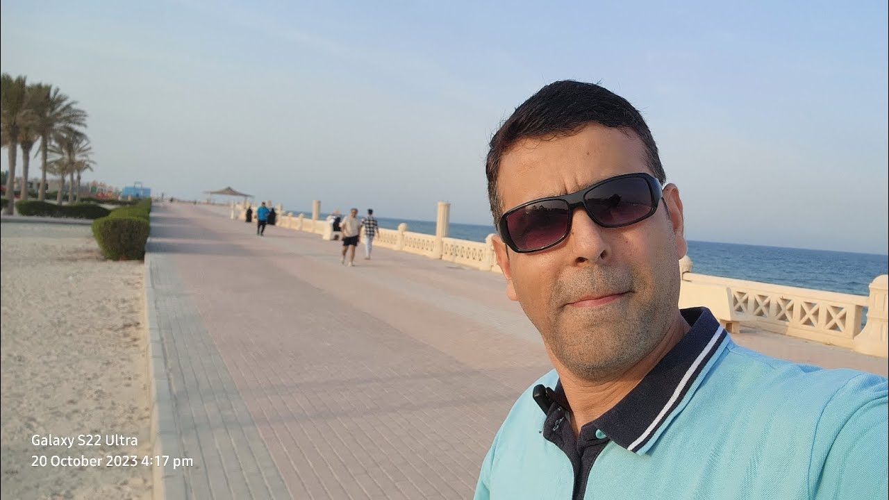 Al Khafji Corniche Tour - An Evening Walk at Beach - YouTube
