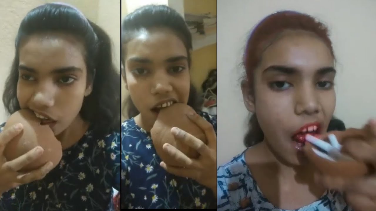big gullak eating crunch videos asmr 🤤 Very tasty and earthy 🤤 chalk ...