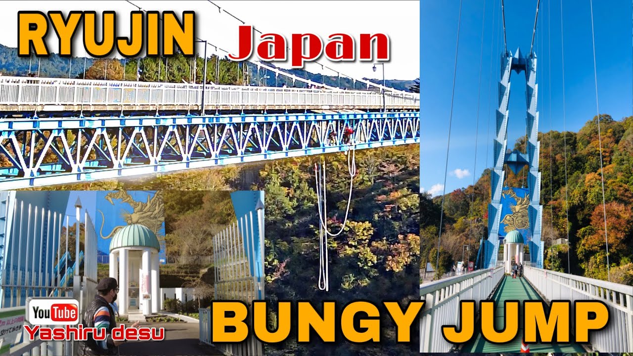 RYUJIN SUSPENSION BRIDGE BUNGY JUMP || Jembatan Gantung RYUJIN Bungee ...