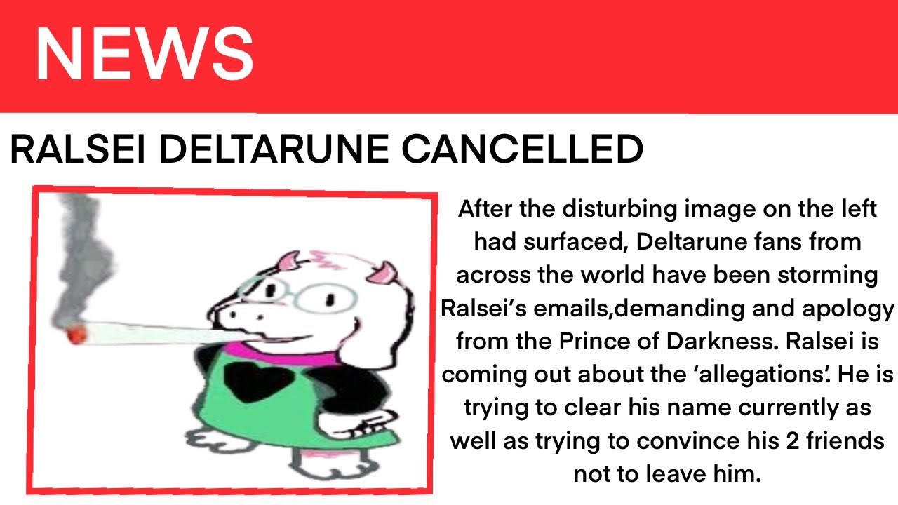 Ralsei gets cancelled - YouTube